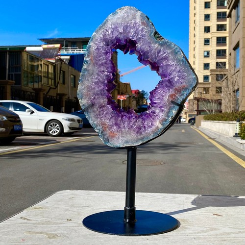 9.08LB Hand cut specimens of natural amethyst cave crystalline quartz ...
