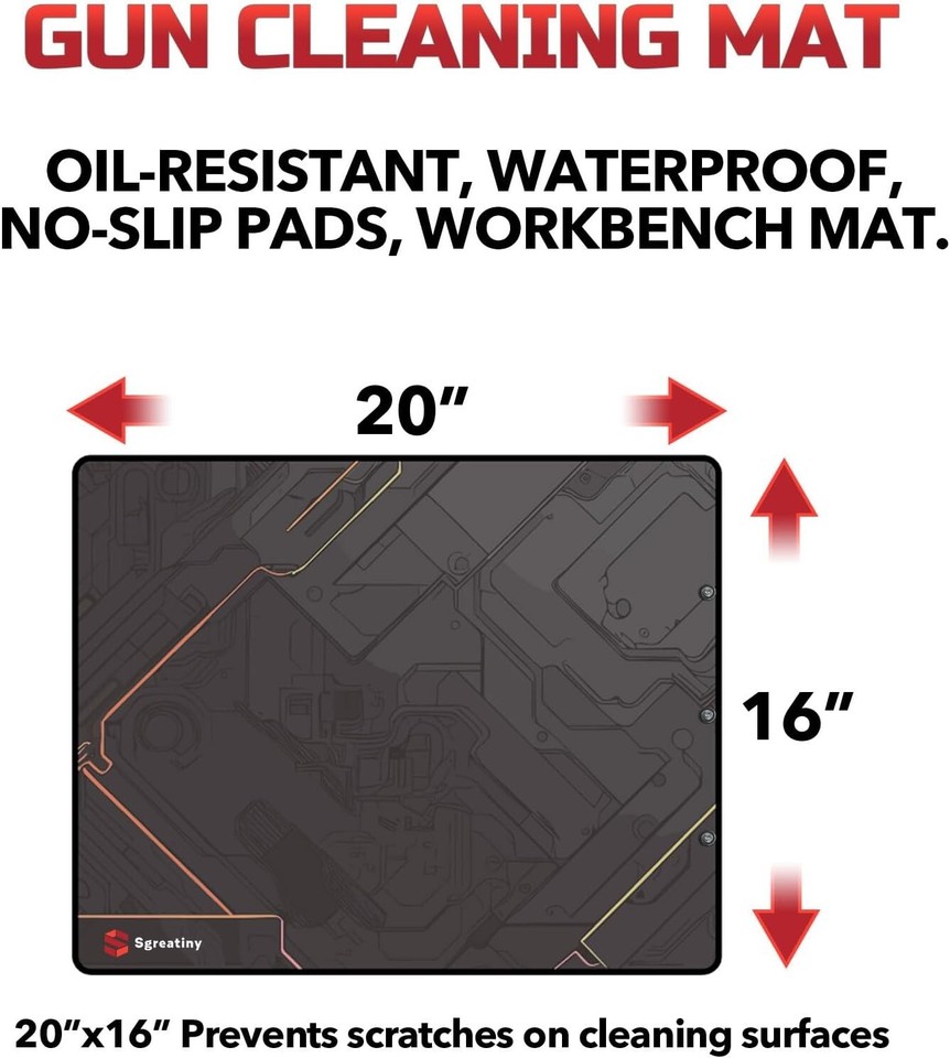 Large Gun Cleaning Mat,Work Mat,Double Thickness anti Slip Pads,Table ...