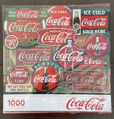 Coca-Cola "Classic Signs" 1000 Piece Puzzle. New But Packing Plastic Is ...
