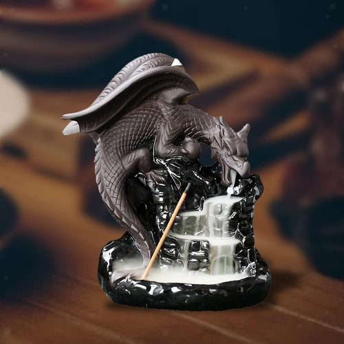 Backflow Incense Burner Dragon Waterfall Incense Burner for Table ...