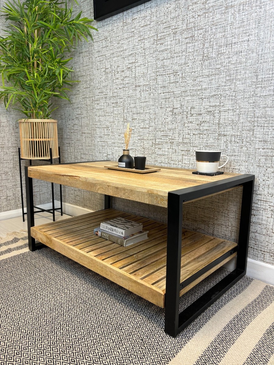 Industrial Rustic Modern Coffee Tables Set Of 2 Rustic Reclaimed Solid