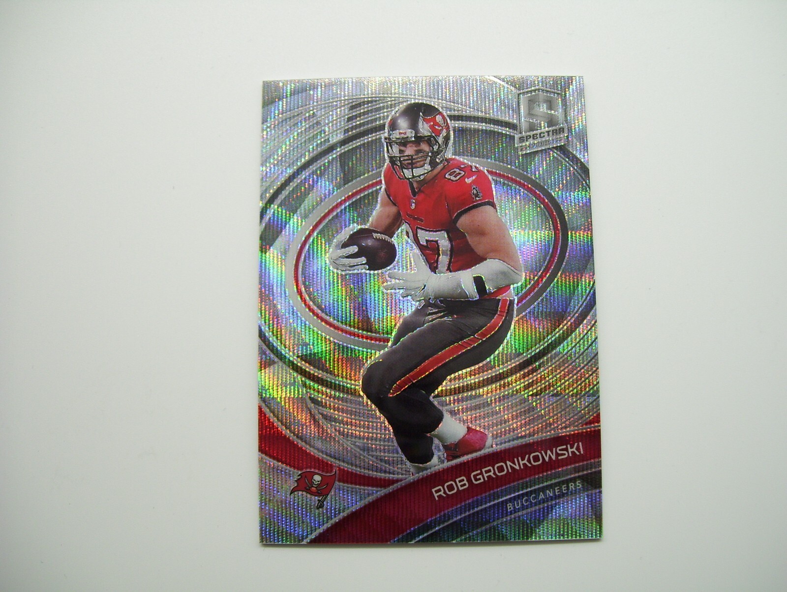 2021 Spectra Rob Gronkowski Silver Wave Prizm #'d /10 Tampa Bay ...