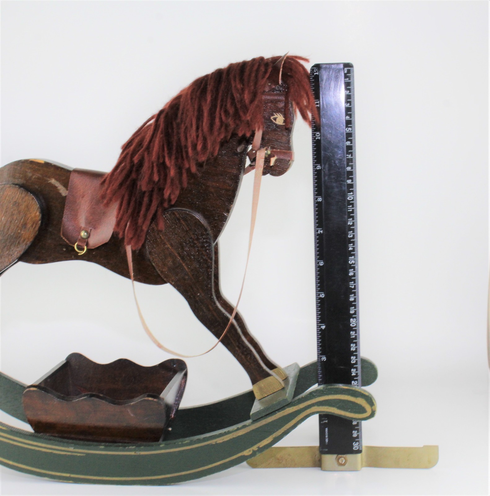 Wooden Country Inspired Decorative Rocking Horse Home Accent Décor ...