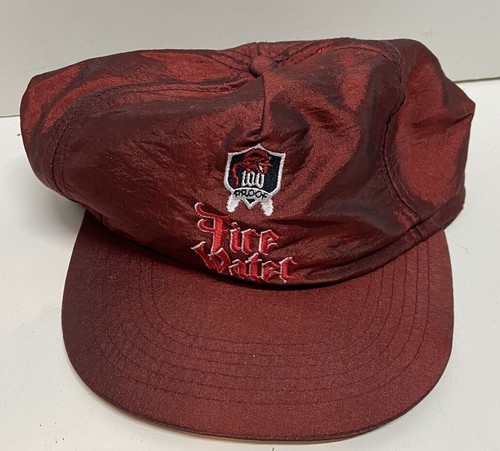 New Vintage Fire Water 100 Proof Hat Nylon Snapback Red Cap Retro | eBay