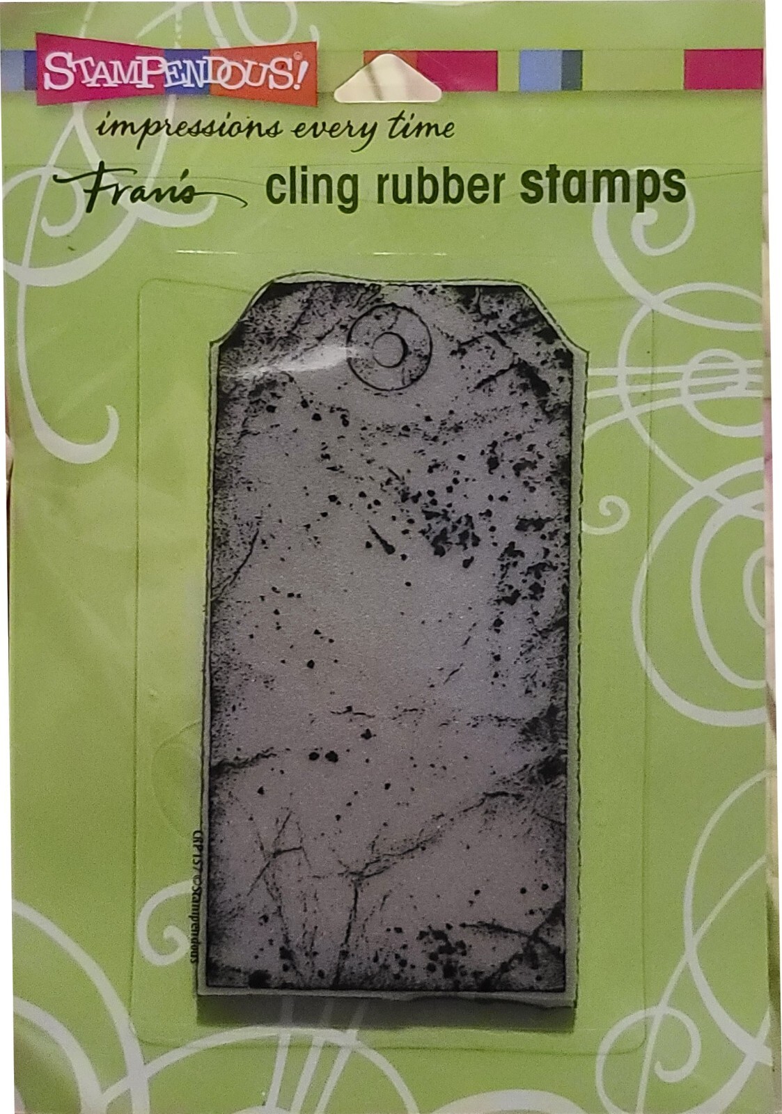 Stampendous LARGE TAG Cling Rubber Stamp 3.5 Inch X 4 Inch | eBay