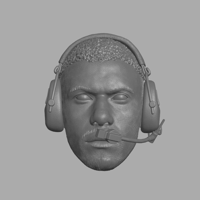 Gaz v4 CoD Modern Warfare 2023 video game custom head for action ...