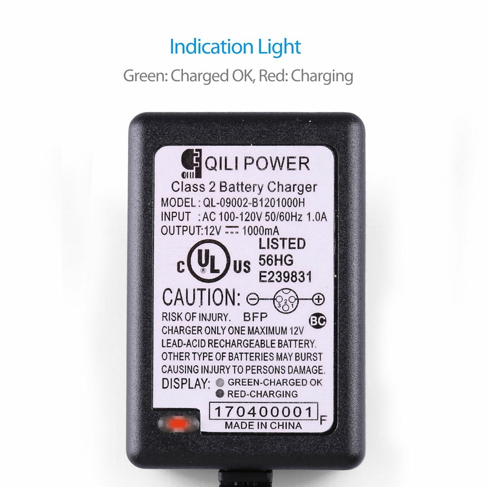 12V Battery Charger Electric Scooter For Razor E90 PowerRider 360 ...
