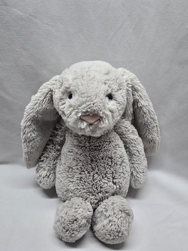 Jellycat Grey Bashful Bunny Medium Stuffed Animal Toy 12 Inches | eBay