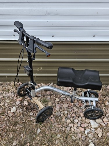 Nova TKW-12 Knee Walker Scooter Leg Caddy Silver Complete W/ Guide And ...