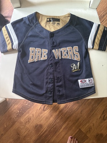 MILWAUKEE BREWERS TRUE FAN SERIES EMBROIDERED toddler 2T Jersey | eBay