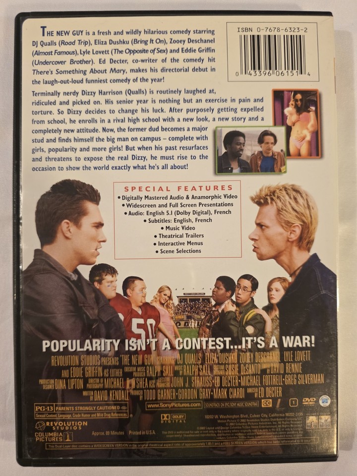 The New Guy (DVD, Wide & Full, 2002 ) DJ Qualls Comedy Movie | eBay