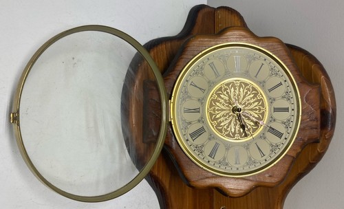 Vintage Corner Wall Clock W/Shelf Quartz Made on Earth Tested Works ...