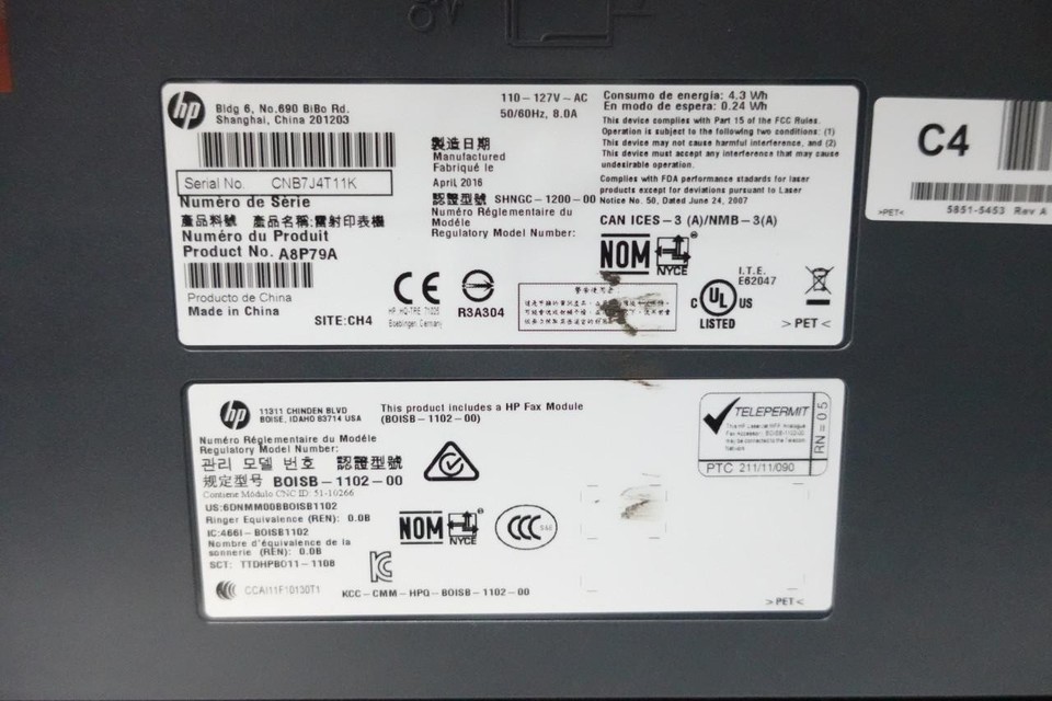 Hewlett Packard Hp MFP M521DN A8P79A Laser Jet Pro Printer | eBay