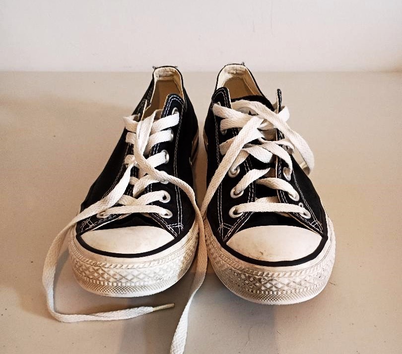 Black Converse Low Top All Stars ( Size 6M / 8W) | eBay UK