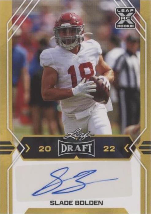 2022 Leaf Draft - Autographs Slade Bolden #BA-SB1 Gold (AU, RC) for ...