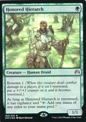 2015 WOC MAGIC THE GATHERING SINGLE FOIL CARD HONORED HIERARCH f | eBay