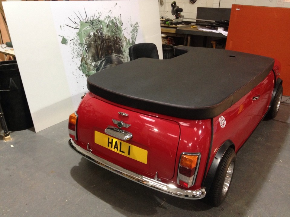 Full Size Classic Mini Cooper Desk Reception Perfect For A Car Dealer ...