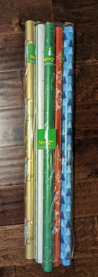 Set of 5 MetaZoo 2021 Cryptid Nation Christmas Wrapping Paper SHIPS NOW ...
