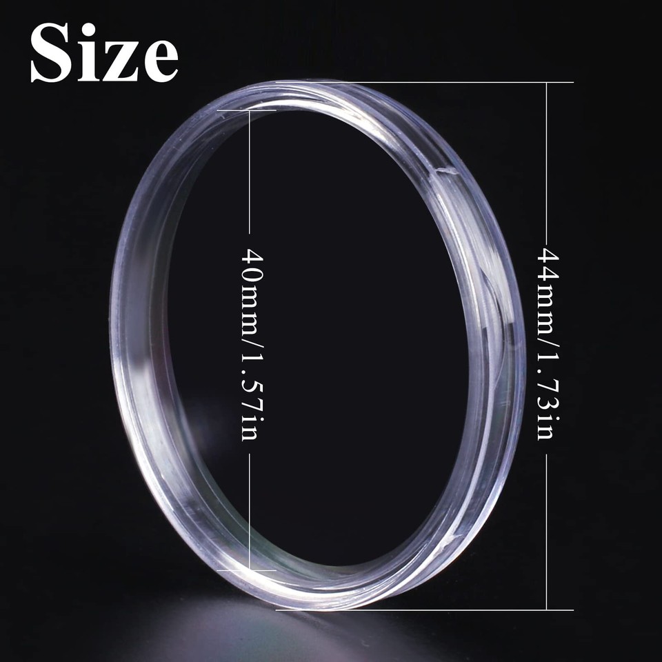 60P Clear Plastic Coin Capsules 40Mm Silver Dollar Coin Holder | eBay