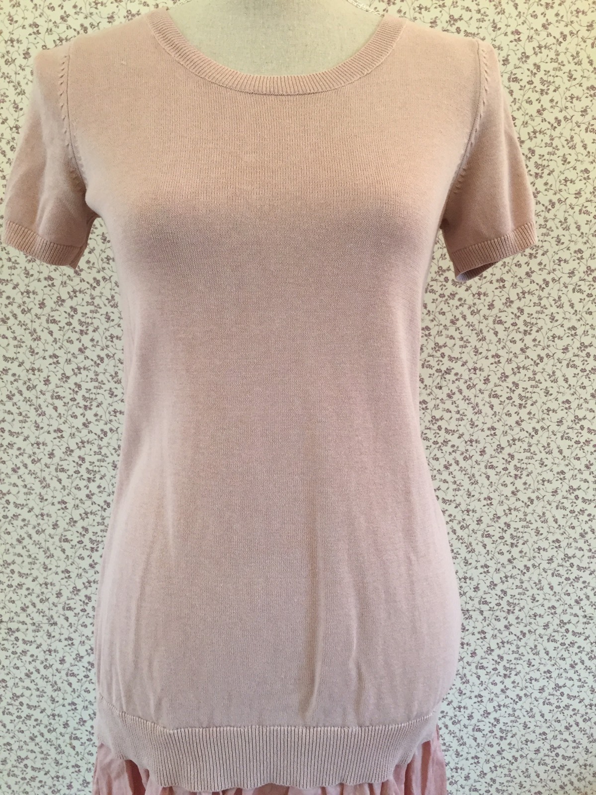 Cos Layered Knit Dress With Skirt Detail In Pink. Siz… - Gem