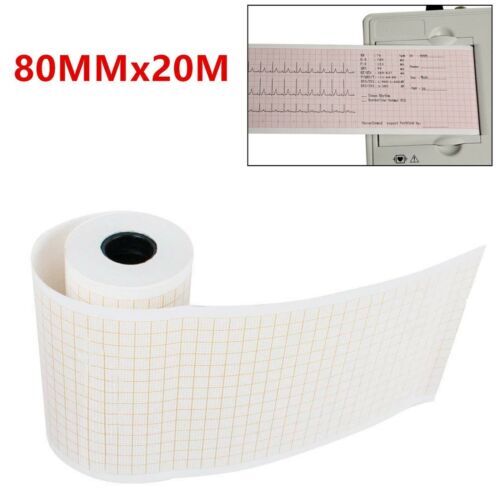 2Rolls Recording Paper 80mm*20m ECG Electrocardiograph EKG Thermal ...