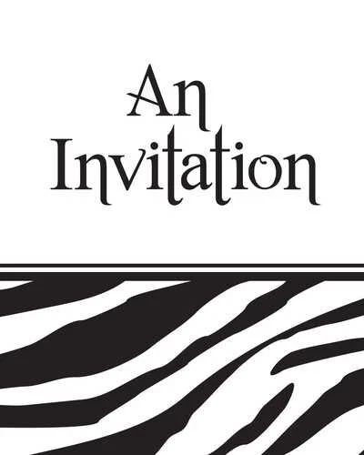 Zebra Stripe Party