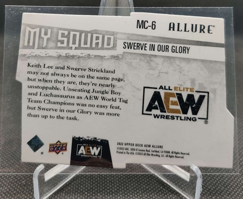 2022 Upper Deck Allure AEW My Squad #MC6 Keith Lee Swerve Strickland ...