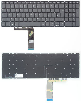 Grey UK Keyboard For Lenovo ideapad S340-15API Touch S340-15IIL S340 ...