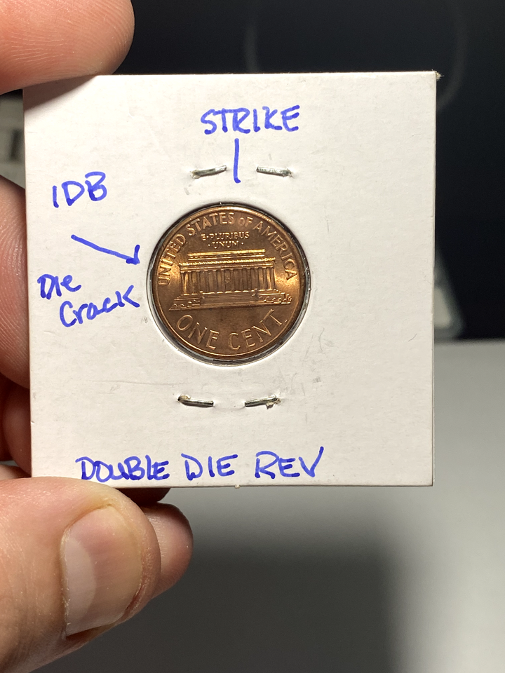 1992 P United States One Cent Error Coin - Double Die (DDO / DDR), Wide ...