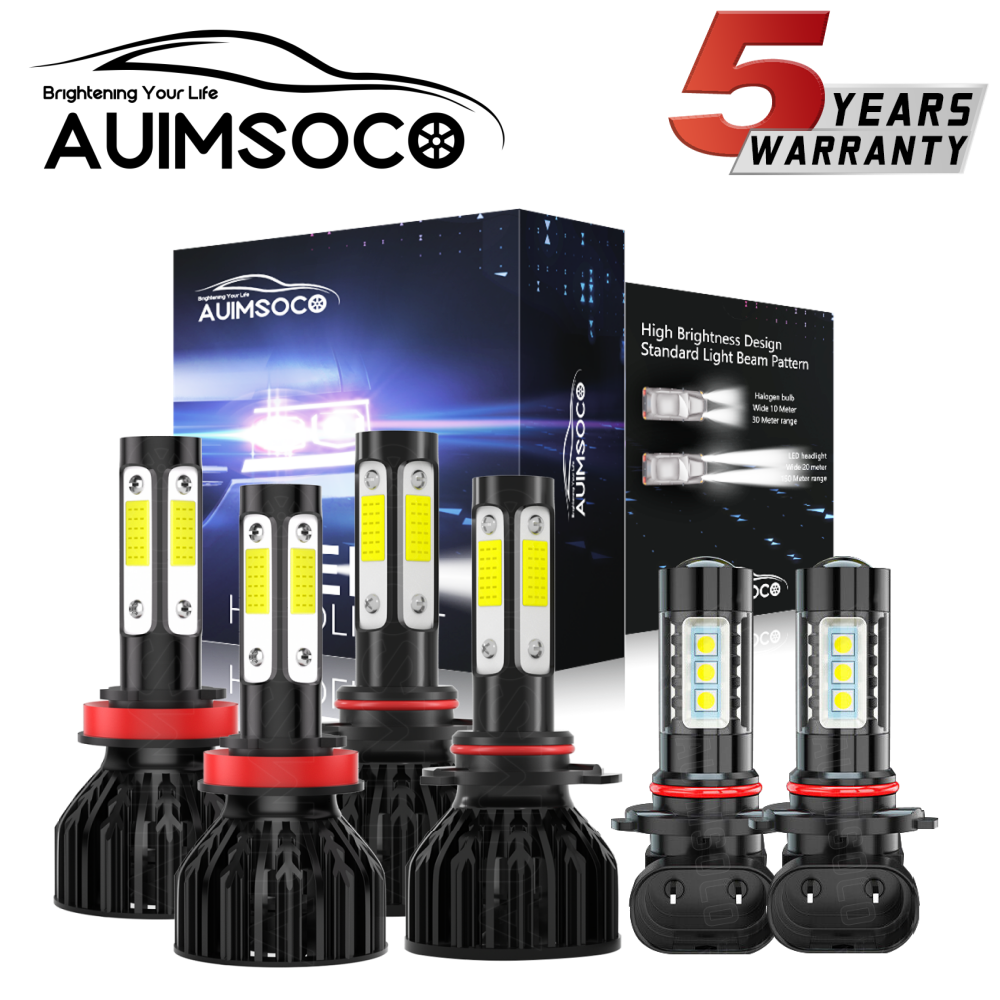 For Lexus RX350 2007-2009 - 6pc Combo LED Headlights Fog Light Bulbs ...