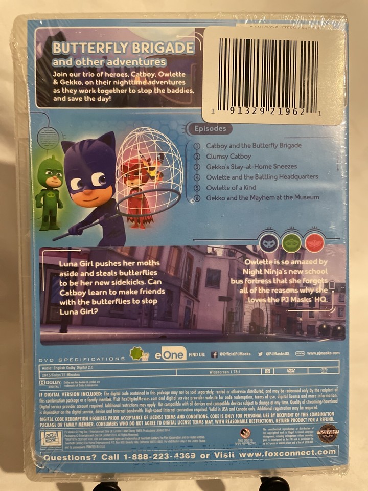PJ Masks: Butterfly Brigade [New DVD] Dolby, Widescreen 24543528876| eBay