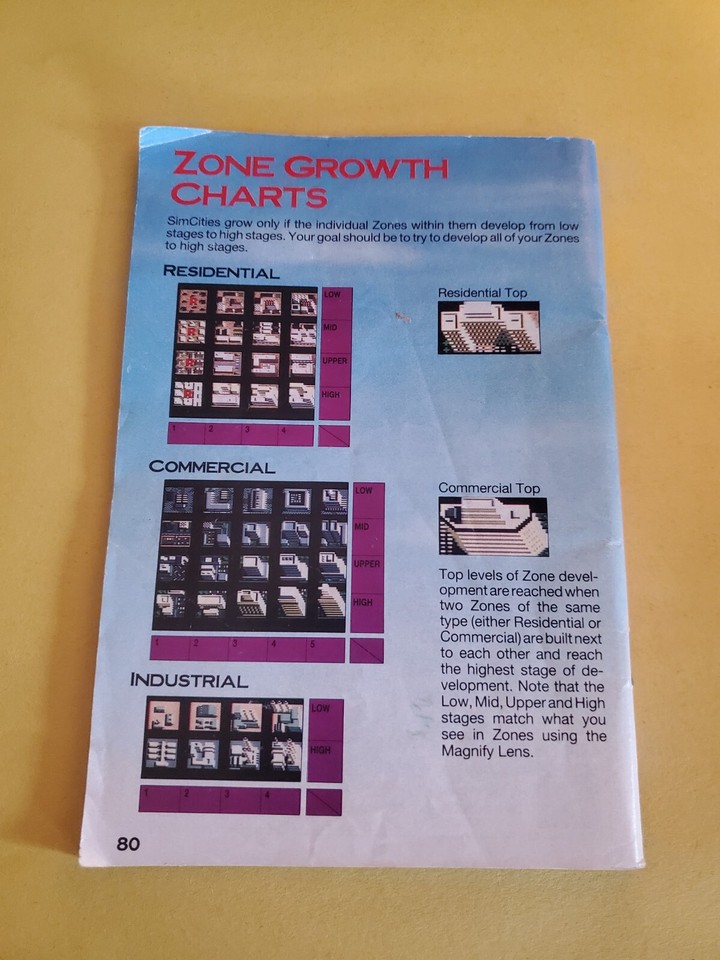 Sim City Instruction Booklet Only SNES, Super Nintendo) Manual Only ...