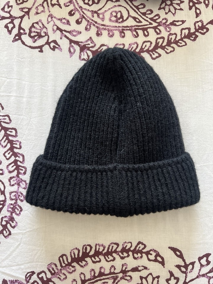 PRADA Beanie Hat Black Warm Lining One Size | eBay