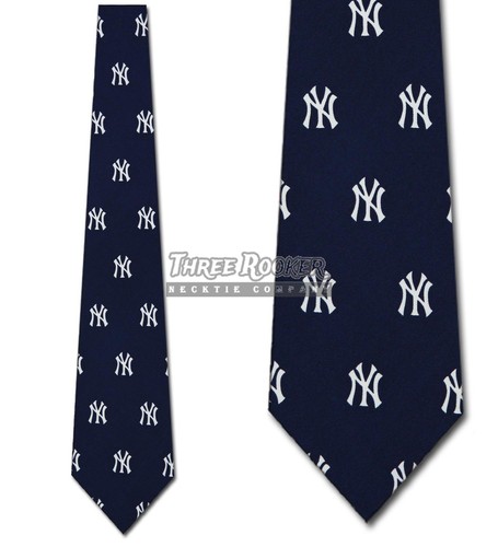 Silk Yankees Tie Mens Licensed Neck Ties New York Yankees Neckties NWT ...