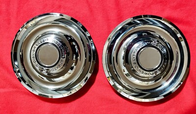 New Set Of 2, Silver Raised Center Aftermarket Center Rally Wheel Caps ...