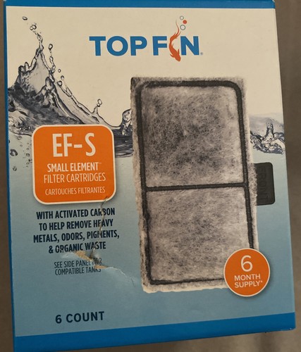 TOP FIN EF-S ELEMENT Filter Cartridges 6 Count. NEW Slight Damaged Box ...