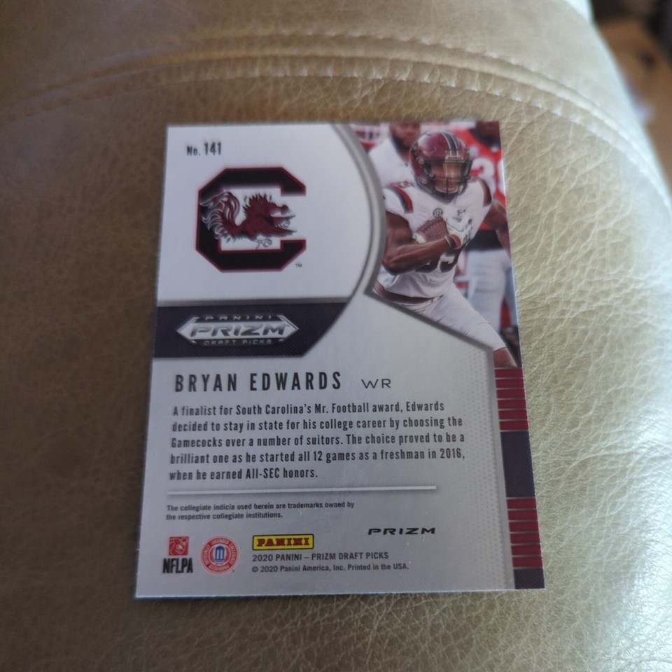 2020 Panini Prizm Draft Picks #141 Bryan Edwards Rookie Red Raiders | eBay