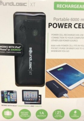 Soundlogic Xt Rechargeable Portable 6000 mAh Power Cell | eBay