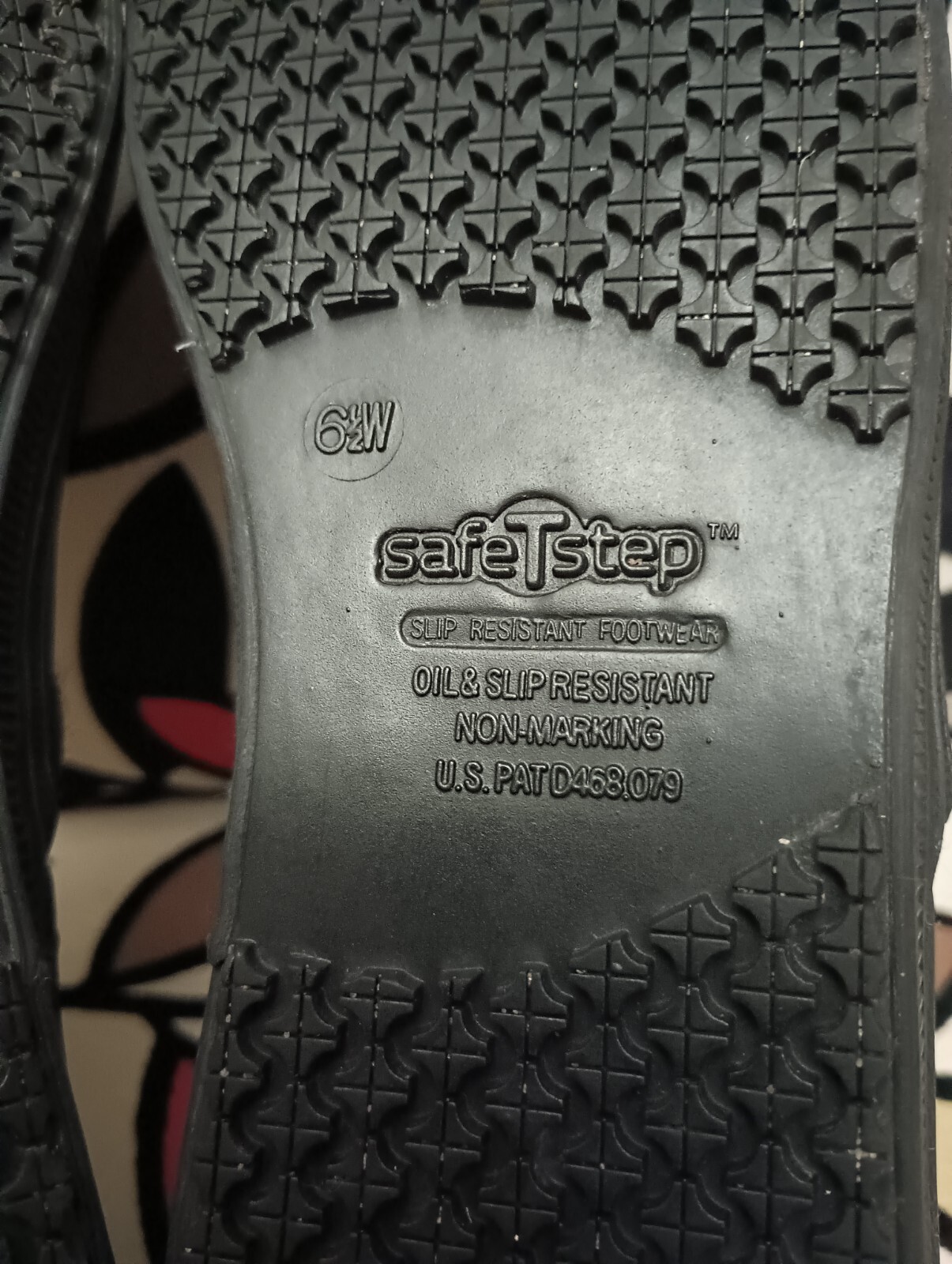 Safe T Step Women's Size 6.5 W Kandice Black Slip Resistant Comfort ...