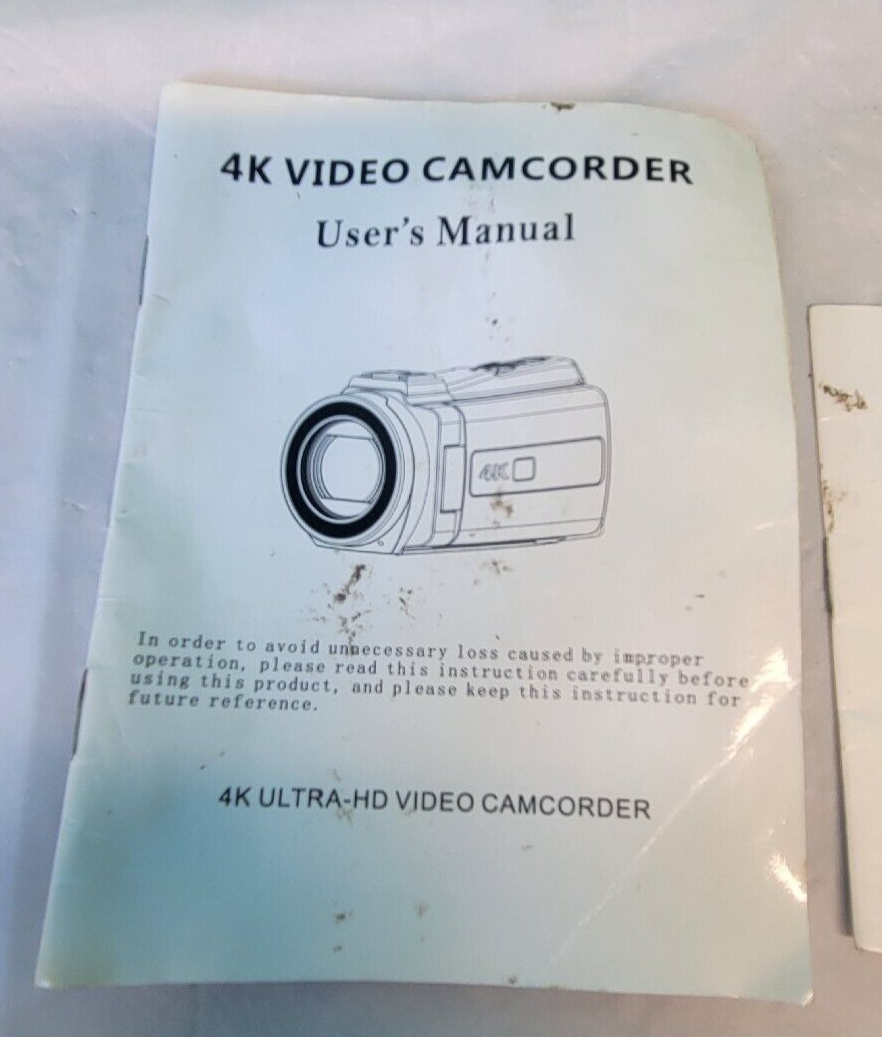 HDV-244K 48MP 4K WIFI DVC Digital Camera Camcorder w/ Microphone M105 Working | eBay