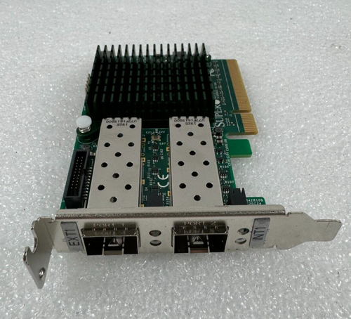 SuperMicro AOC-STGN-I2S Dual-Port SFP+ 10 Gigabit Low Profile Card ...
