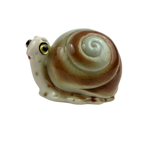 VTG Lefton Japan Ceramic Snail Coin Money Bank Glass Eyes 4" Tall | eBay