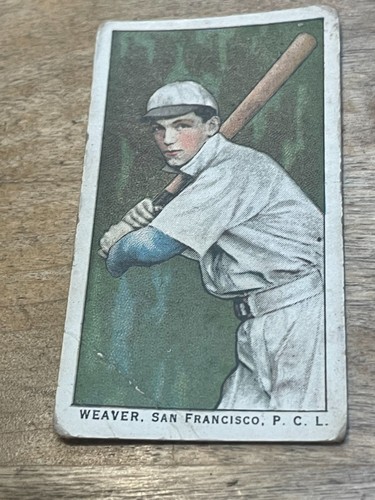 BUCK WEAVER 1911 T212 OBAK BASEBALL CARD SAN FRANCISCO PACIFIC COAST ...