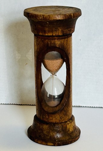 Antique 19th Century Primitive Treen Wood Sand Hourglass/Egg Timer | eBay