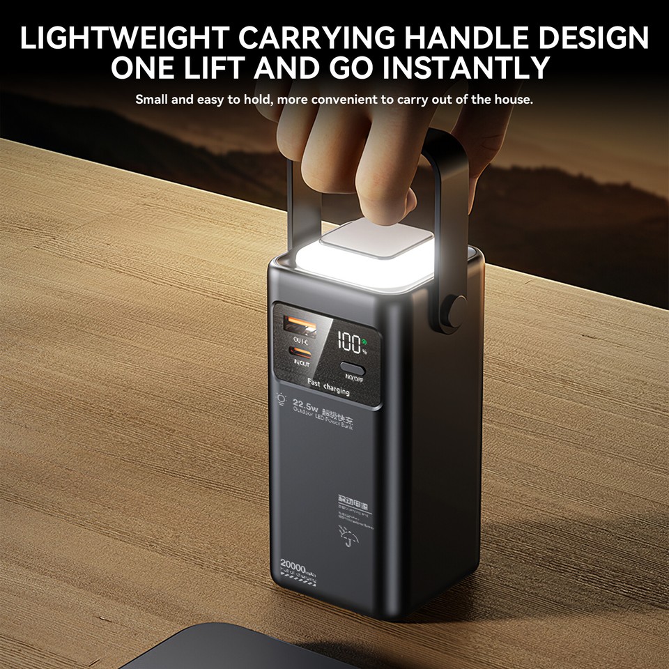 Portable 700000mAh 120W Power Bank Large Capacity External Battery Fast ...