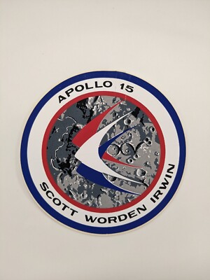 ORIGINAL VINTAGE NASA APOLLO 15 STICKER DECAL | eBay