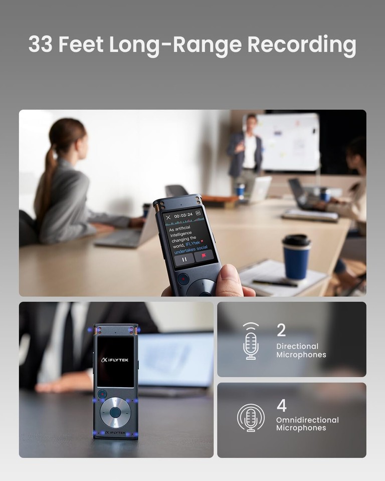 Digital Voice Recorder Device with Playback,Transcription to Text 2 ...