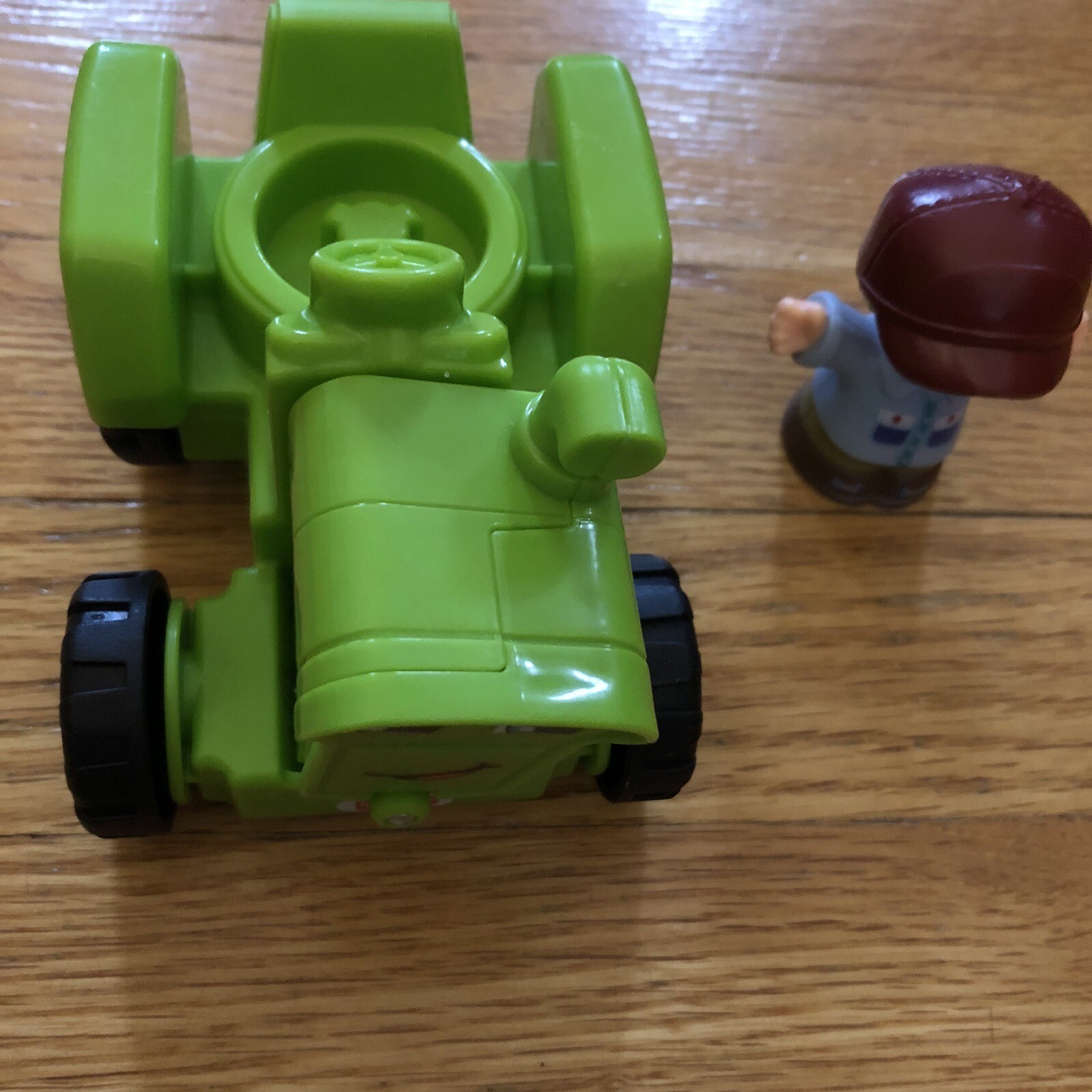 Fisher Price Little People Green Tractor with Helpful Harvester boy ...