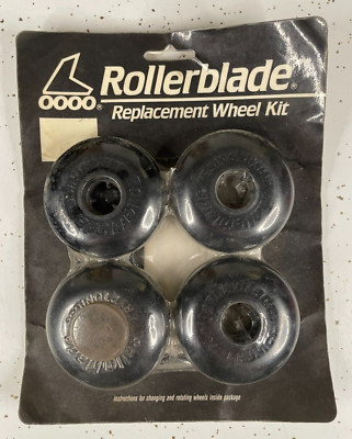 Vintage 1988 Rollerblade Inc Replacement Wheel Kit Black Kryptonics | eBay