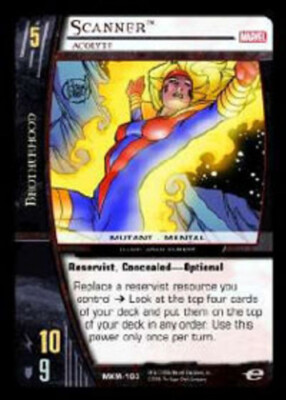 VS System: Scanner, Acolyte [Played] VS: Marvel X-Men TCG CCG Classic ...